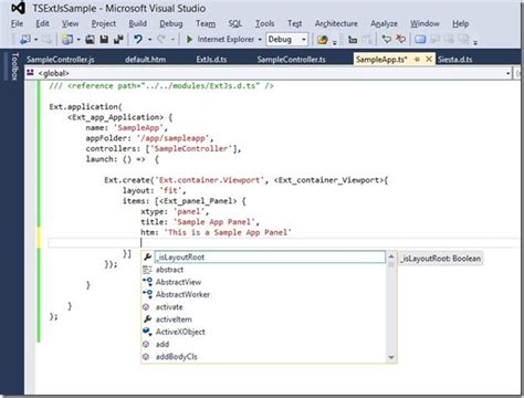 Using Extjs With Typescript Rtypescript