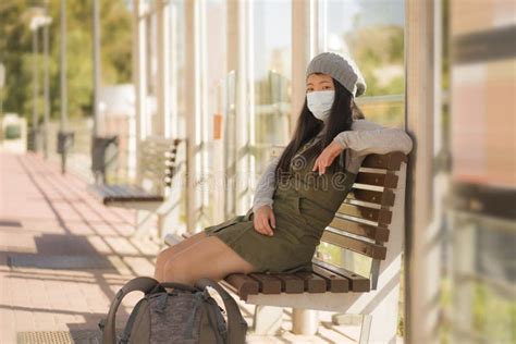 Young Beautiful And Happy Tourist Asian Woman Traveling During New