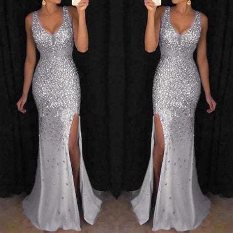Idall Wedding Guest Dressesprom Dresses Women Sequin Prom Party Ball