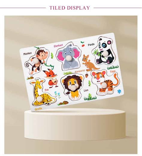 楽天市場型はめパズル ベビー 木製パズル 知育玩具 かたはめ 子供 取っ手付き 木製 木のおもちゃ ペグパズル 赤ちゃん 型はめ 木の