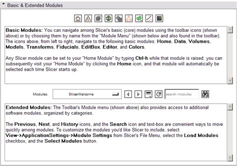Slicer3 UIDesign WorkingProblems WelcomeModule VersionB Slicer Wiki