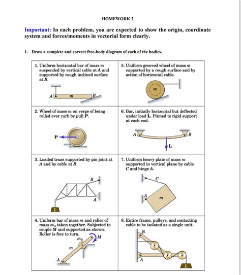 Homework 2 Important In Each Problem You Are Expected To Show The Origin Coordinate System