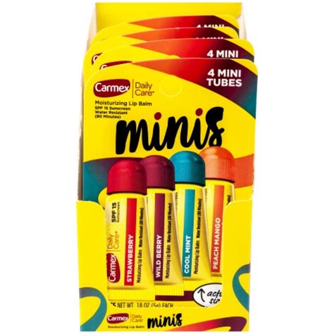Carmex Mini Tube Lip Balm 4 Pk Qfc