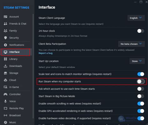 How To Stop Steam From Automatically Running On Windows Startup