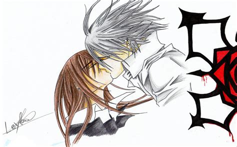 Zero Yuki Kiss By Vvica On Deviantart Vampire Knight