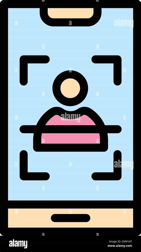 Face Scan Vector Icon Design Illustration Stock Vector Image And Art Alamy