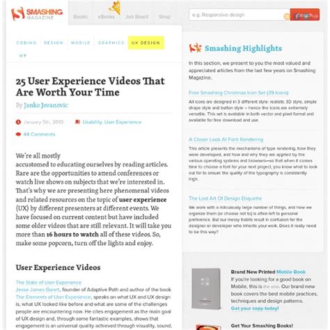 25 User Experience Videos That Are Worth Your Time Smashing Ux Design