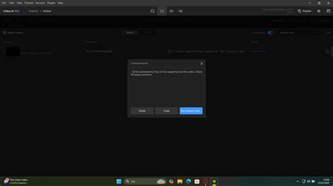 ffmpeg command error bugs and issues topaz community