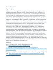 ACC 202 Week 4 Discussion 1 Docx Week 4 Discussion 1 Beyond