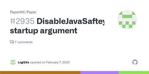 disablejavasafteycheck startup argument · issue 2935 · papermc paper