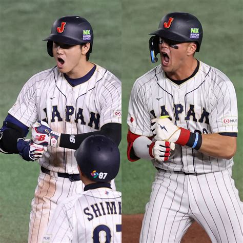 ヌートバー（右）と大谷のペッパーミル・パフォーマンス スポニチ Sponichi Annex 野球