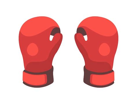 Premium Vector Red Boxing Gloves Cartoon Isolated Vector Icon