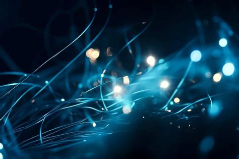 Abstract Neural Network Visualization Created With Generative Ai Technology Premium Ai