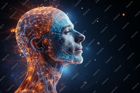 Neuro Surge Neural Structure And Human Skeleton Integration Premium