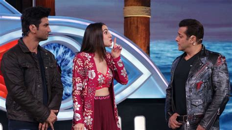 In Pics Sara Ali Khan And Sushant Singh Rajput Spread Laughter In Bigg