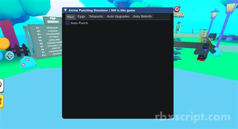 Anime Punching Simulator Auto Punch Teleports More Scripts Rbxscript