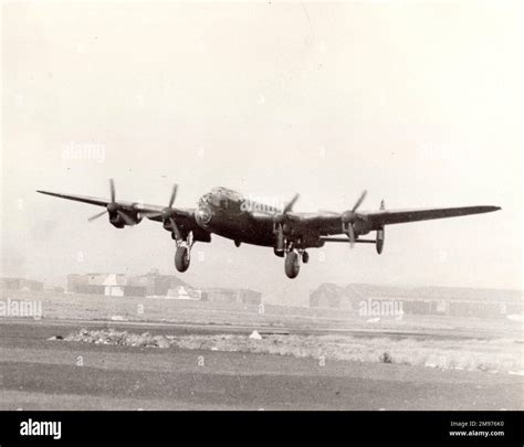 The Last Production Lancaster Taking Off From Avros Yeodon Facility In