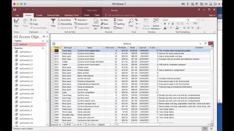 Access Making A Sql Select Query Youtube
