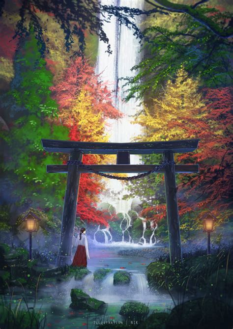 Japanese Women Digital Art Artwork Portrait Display Drawing