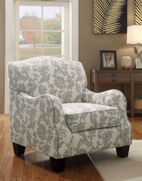 Gray And White Pattern Accent Chair At Jimmie Harrison Blog