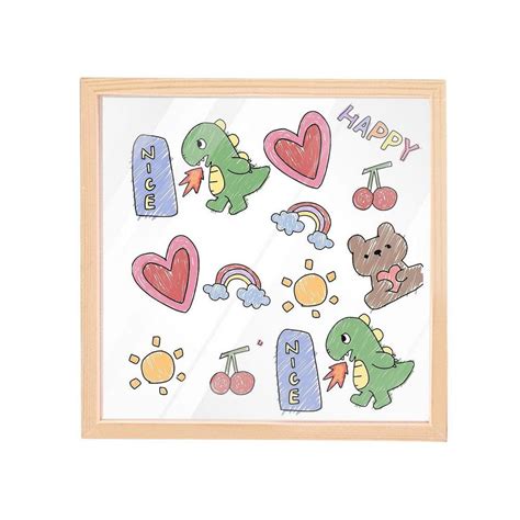 Badu Bg Детски рамки за рисуване на изкуство Прозрачни рамки за рисуване от акрилно стъкло