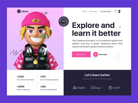 Personal Learning Header By Roohi Koohi On Dribbble
