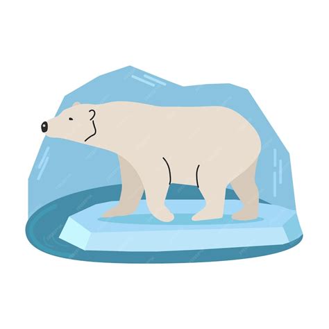 북극 아이콘 클리파트 아바타 로고타입 고립 터 프리미엄 벡터