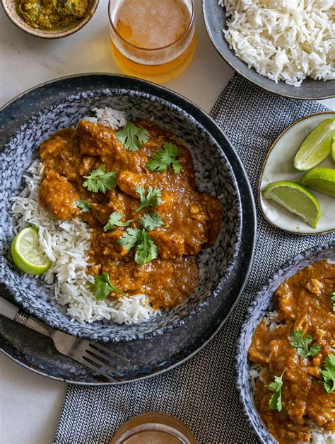 Indian Chicken Curry And Rice