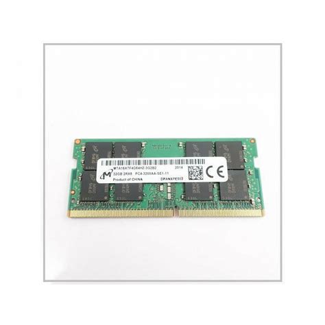 Micron 32gb 2rx8 Pc4 3200aa Se1 11 Ddr4 25600 Sodimm 260 Pin Laptop