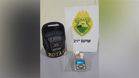 Dois homens são presos pela ROTAM após serem flagrados cocaína que