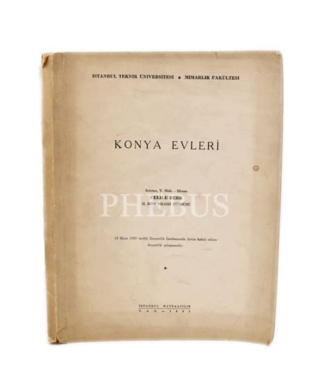 Celile Berk ten Rüştü Özal a İthaflı ve İmzalı Konya Evleri