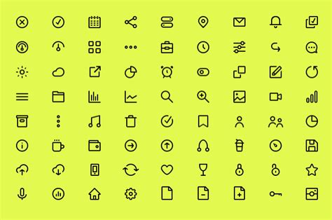 Free 72 Minimal Ui Icons Titanui