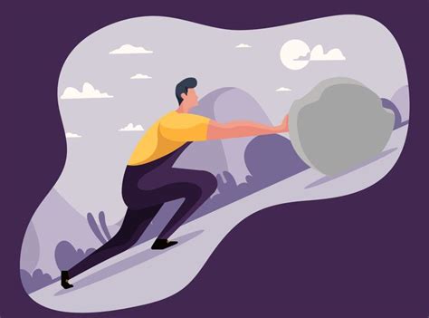 Be Persistent Flat Illustration Illustration Digital Illustration
