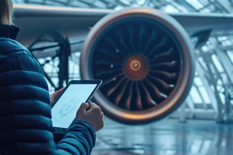 Premium Photo Aircraft Engineer Near The Engine Premium Photo Aircraft Engineer Near The Engine