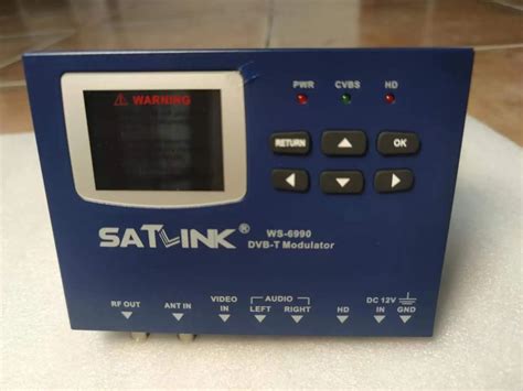 Satlink Ws 6990 Efficient Rf Modulator For Dvb Standards