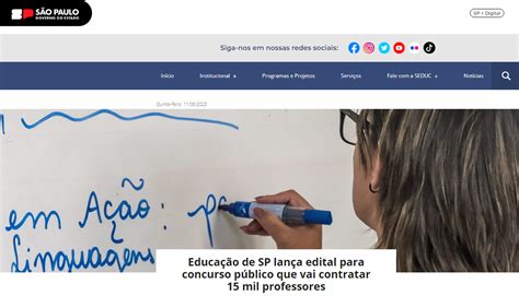Colômbia Educa Educação De Sp Lança Edital Para Concurso