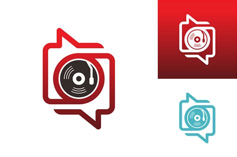 채팅 음악 로고 템플릿 디자인 벡터 엠블럼 디자인 개념 창조적 인 기호 아이콘 개념에 대한 스톡 벡터 아트 및 기타 이미지 개념 개념과 주제 기포 Istock