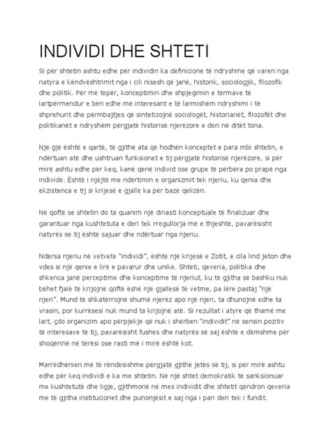 Individi Dhe Shteti Pdf