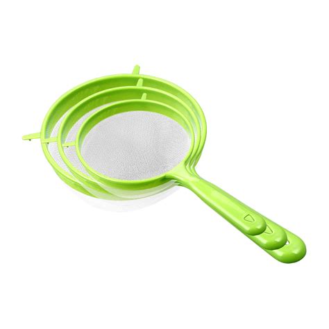 Sifter For Baking By Ljxge 3pcs Mini Small Plastic Mesh Scoop Strainer Food Sieve Kitchen Basket
