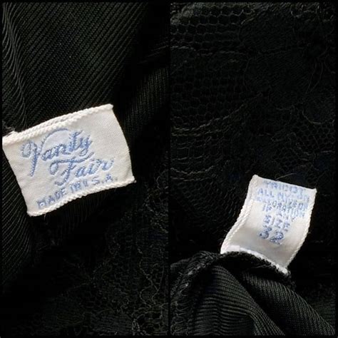 Black Lace Vanity Fair 60s Dress Slip Nylon Lingerie Etsy