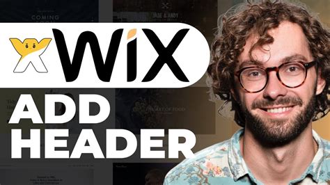 how to add header on wix website 2023 youtube