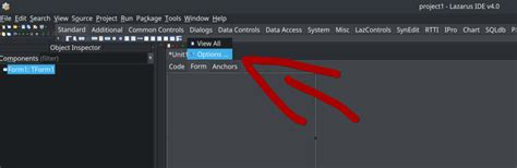 Delphi How Can I Hide The Component Palette At The Top Of The Lazarus Ide Stack Overflow