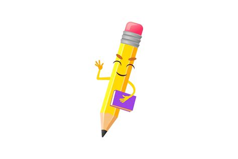 Cute Pencil Cartoon
