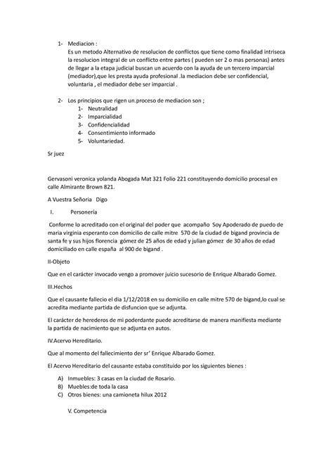 Trabajo Practico N2 Resumenes 1 Mediacion Es Un Metodo