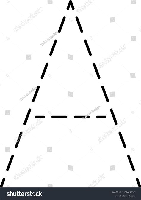 Tracing Alphabet Letter K Uppercase Prewriting Dotted Line E