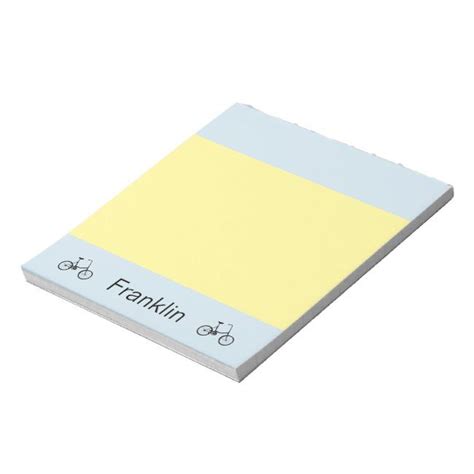 personalized bicycle notepad ad sponsored notepad created bicycle