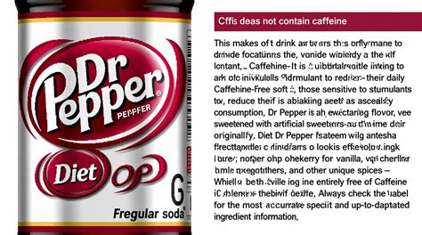 Is Dr Pepper Caffeine Free Complete Caffeine Guide