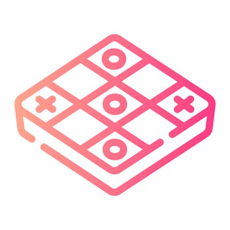 tictactoe generic gradient outline icon