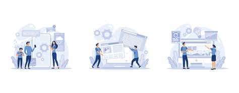 It Profession Set Programmer Write Software And Create Code For