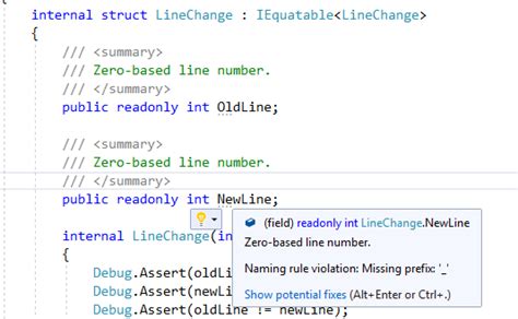 Dotnetnamingstancefieldstyle Doesnt Distinguish Between Publicinternal And Private